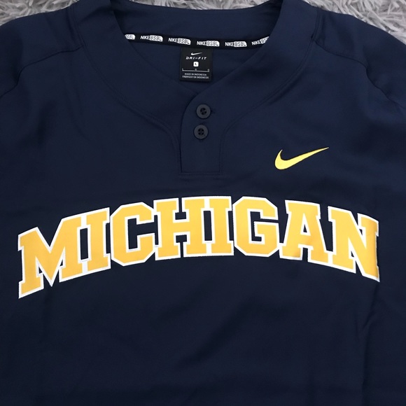 Nike | Shirts | Michigan Wolverines Baseball Jersey | Poshmark
